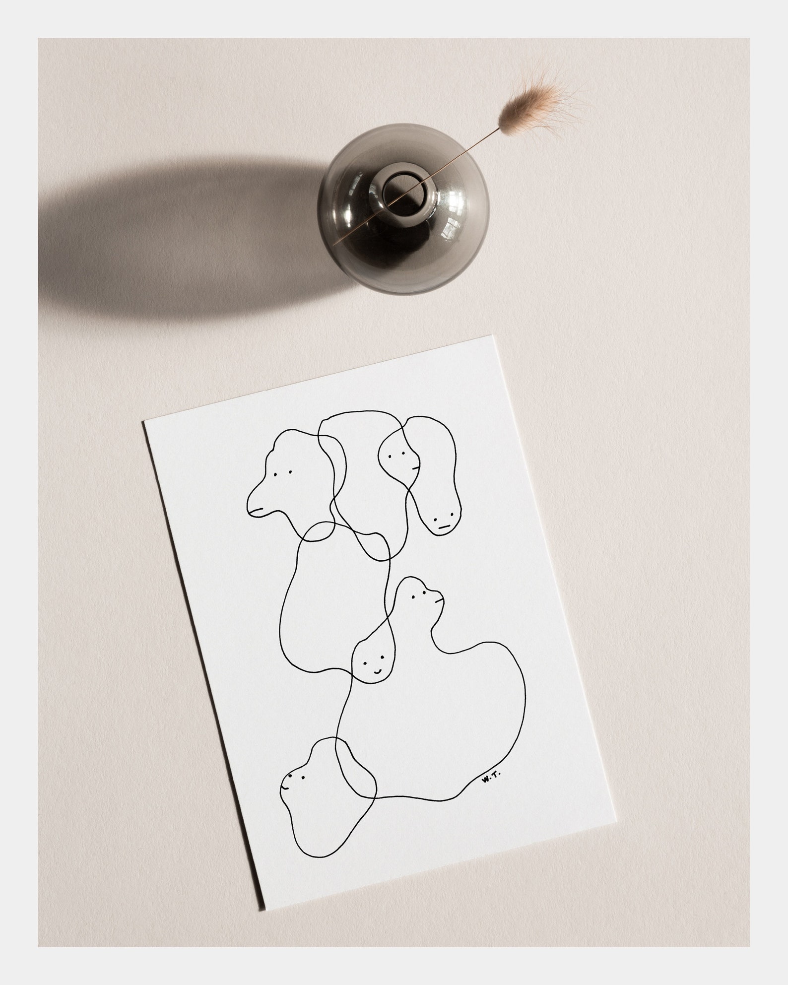 Blob Family Art Print - Etsy