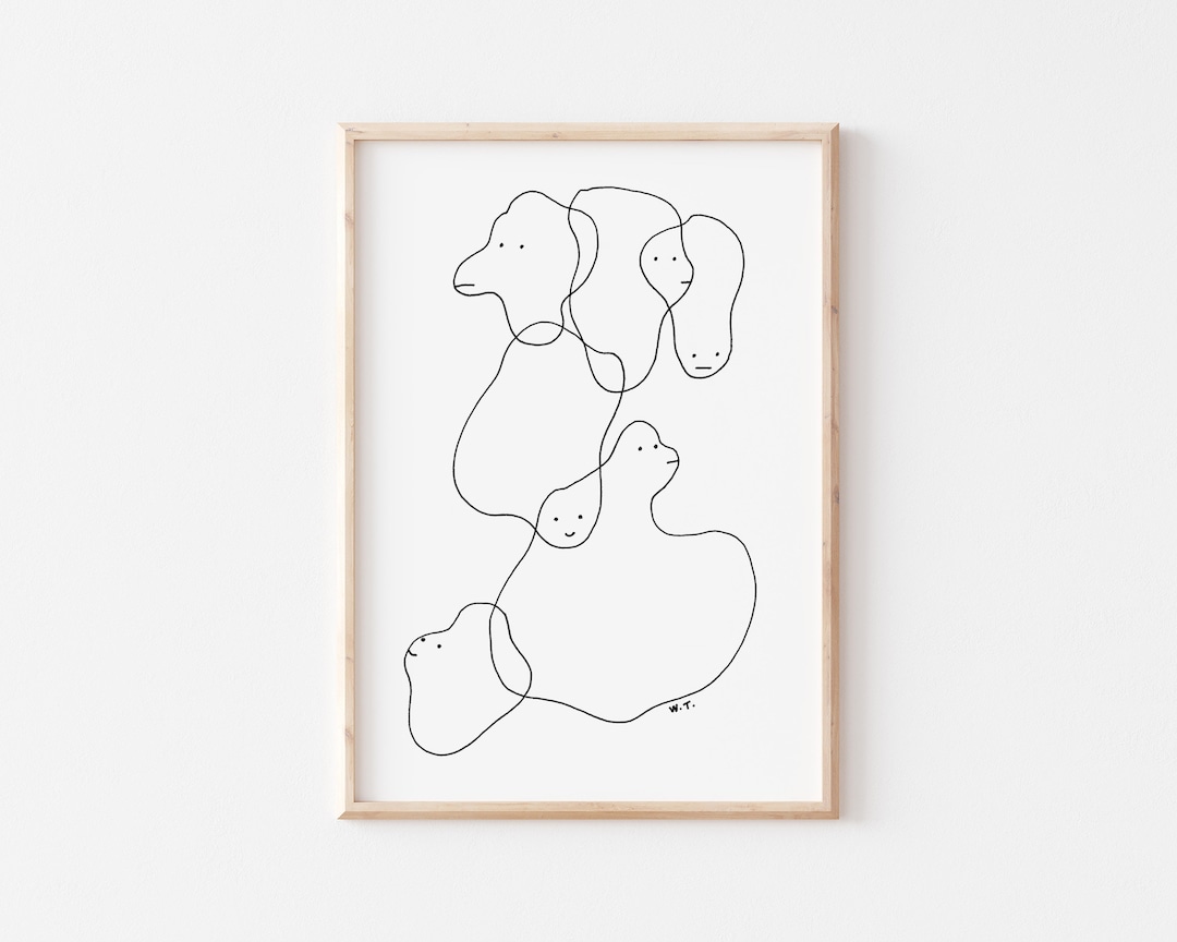 Blob Family Art Print - Etsy