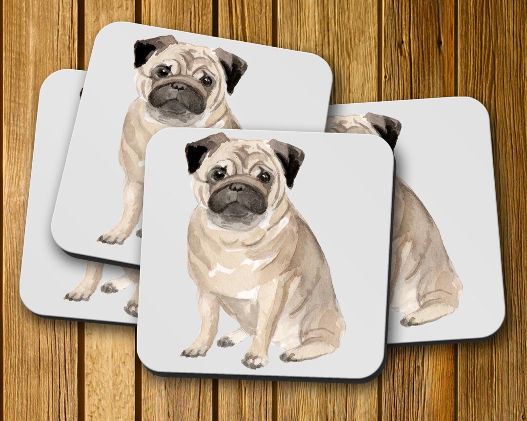Custom Pet Coasters, Dog Breed, Vibrant Watercolour Dogs, Pet Lover ...