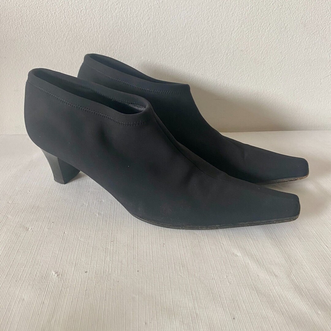 Vintage Piero Matteucci Black Heeled Shooties EU 35.5 US 5.5 - Etsy