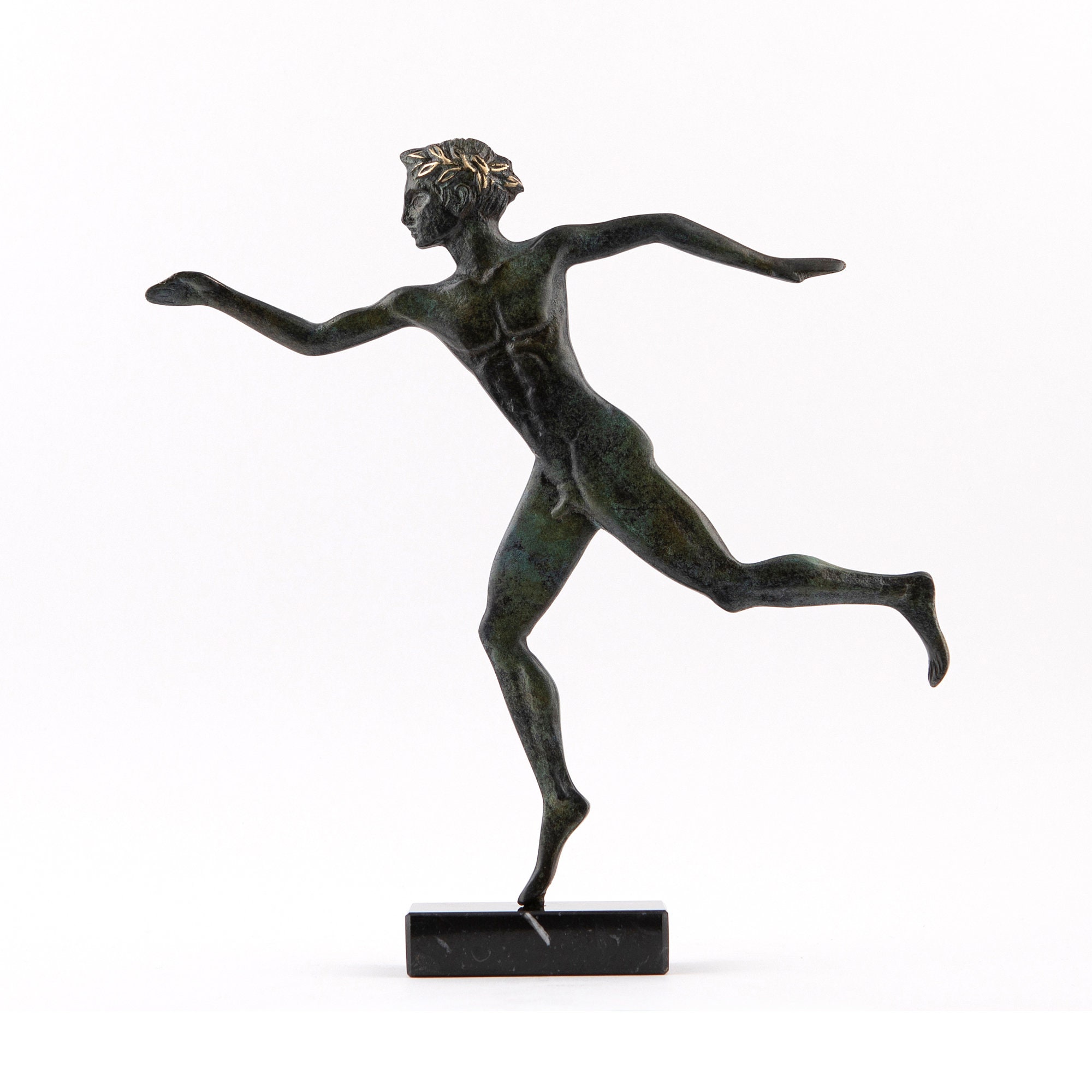 Ancient Greek Marathon Runner Solid Heavy Bronze Metal - Etsy