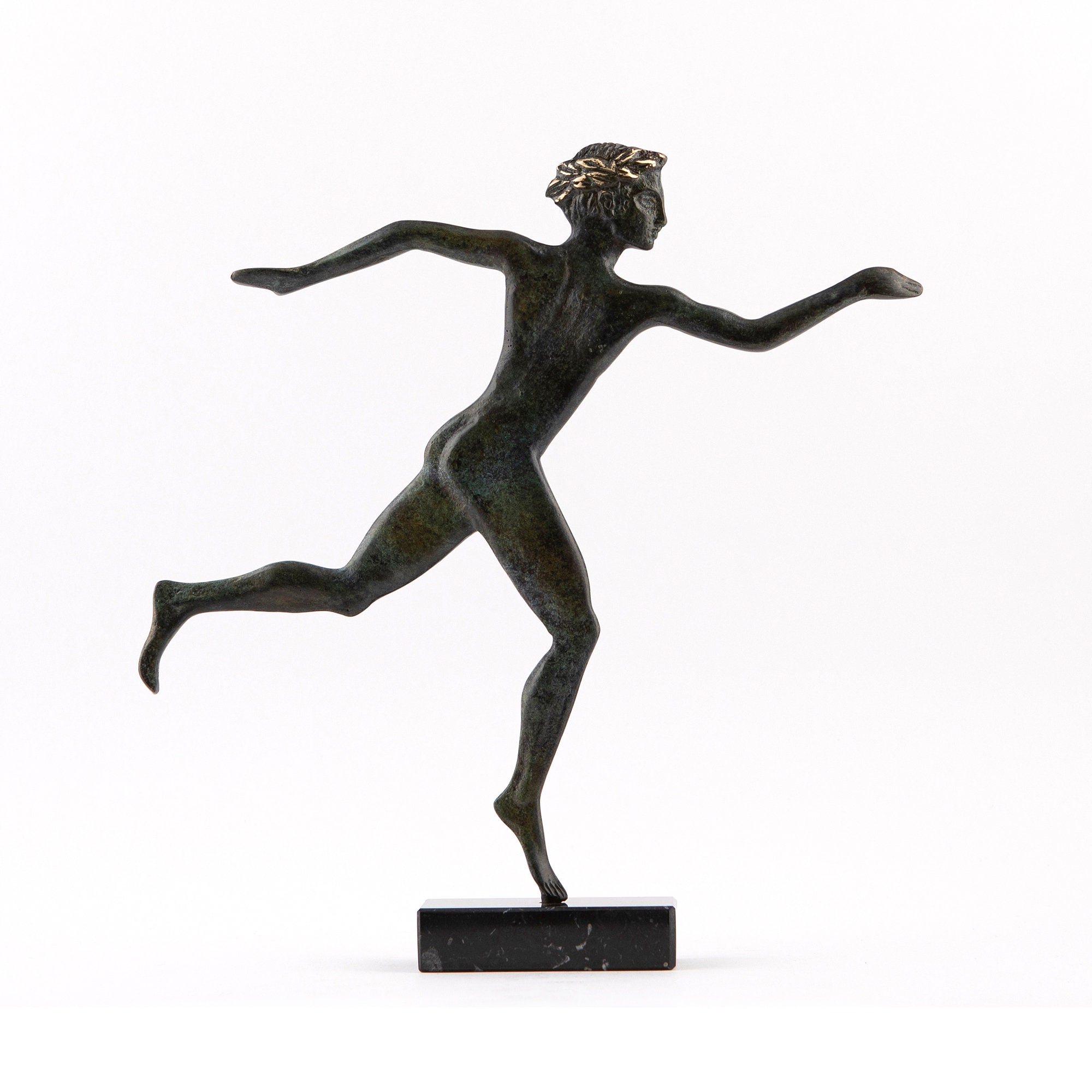 Ancient Greek Marathon Runner Solid Heavy Bronze Metal - Etsy