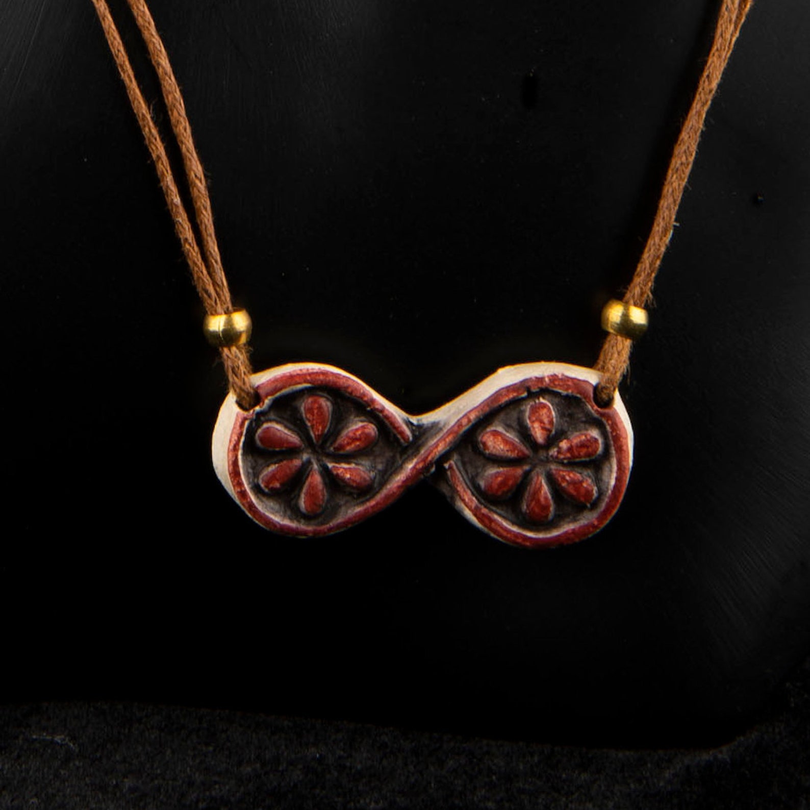 Ceramic Pendant With Infinity Symbol Inspired by an Ancient - Etsy