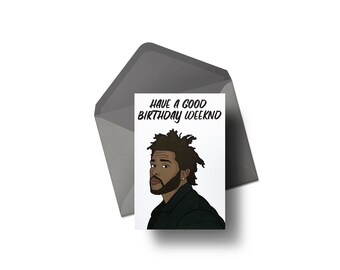 The Weeknd Happy Birthday Card | Etsy UK