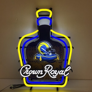 Los Angeles Rams Crown Royal Led Sign - Etsy