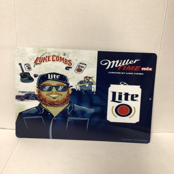 Luke Combs Miller Lite Svg - Etsy