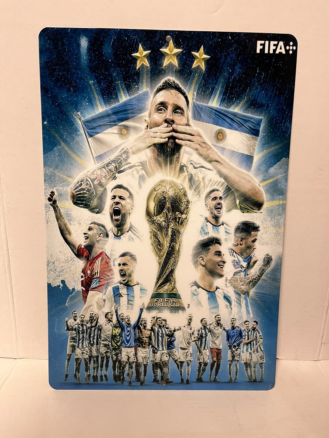 Messi World Cup Metal Ting Sign - Etsy