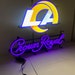 LA Rams Football Crown Royal Liquor Optical Neon LED Sign, Man Cave ...