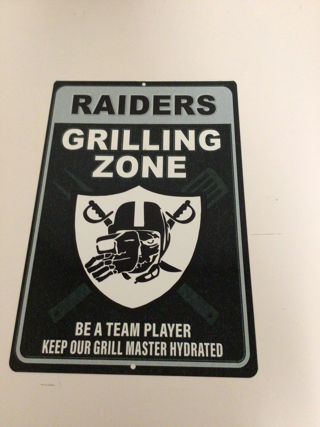 Raiders Grilling Zone Metal Tin Sign Man Cave - Etsy
