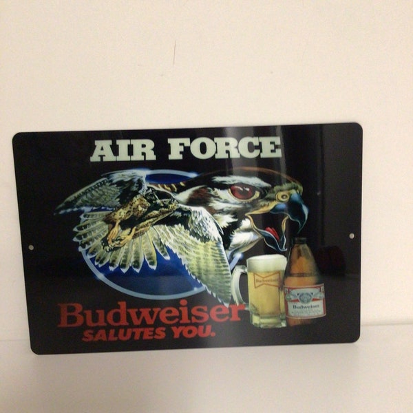 Budweiser Metal Signs - Etsy