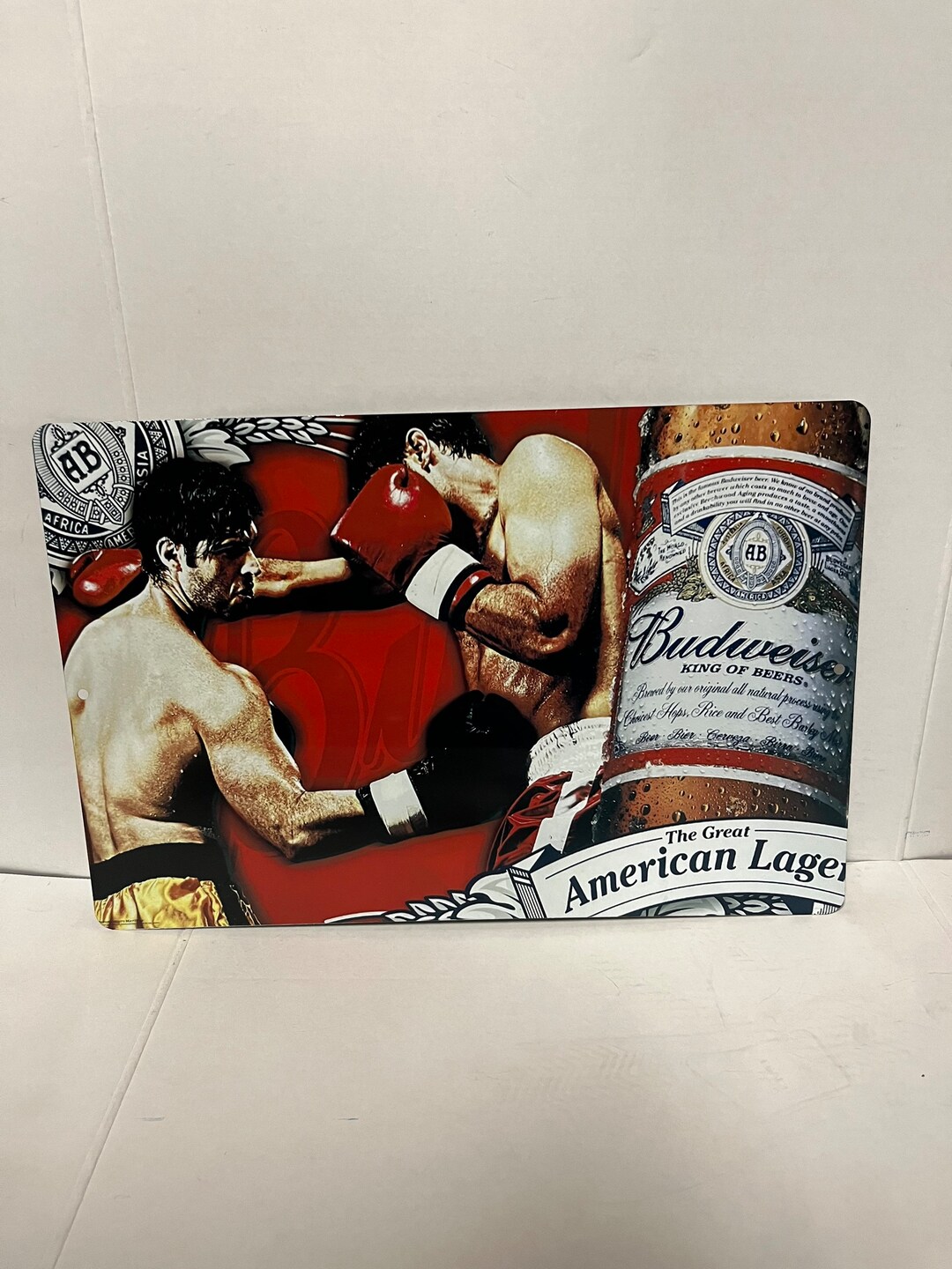 Budwiser Beer Sign Boxing Sign Wall Sign - Etsy