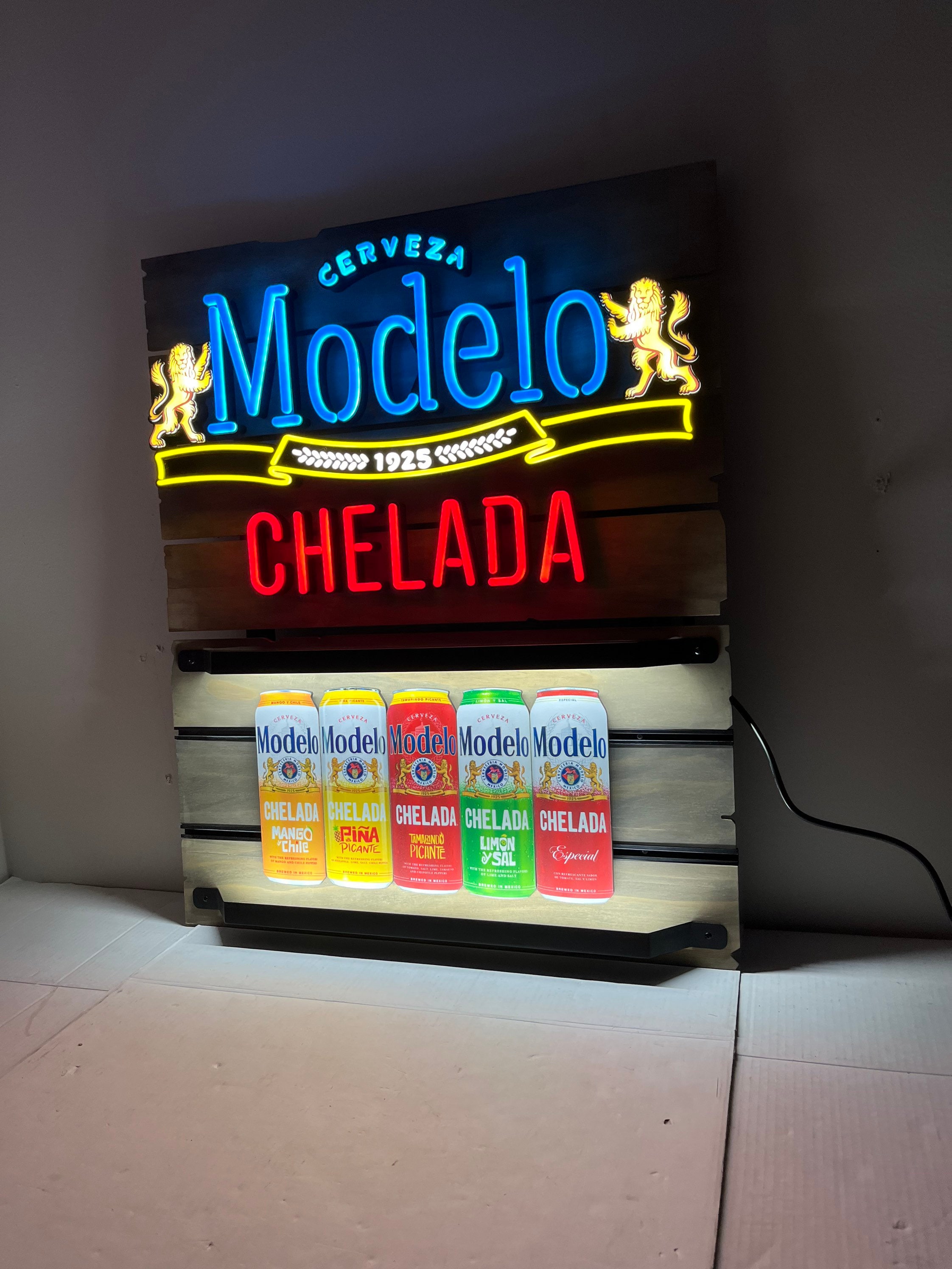Modelo Especial Chelada Beer Sign Modelo Led Sign Man Cave - Etsy Australia