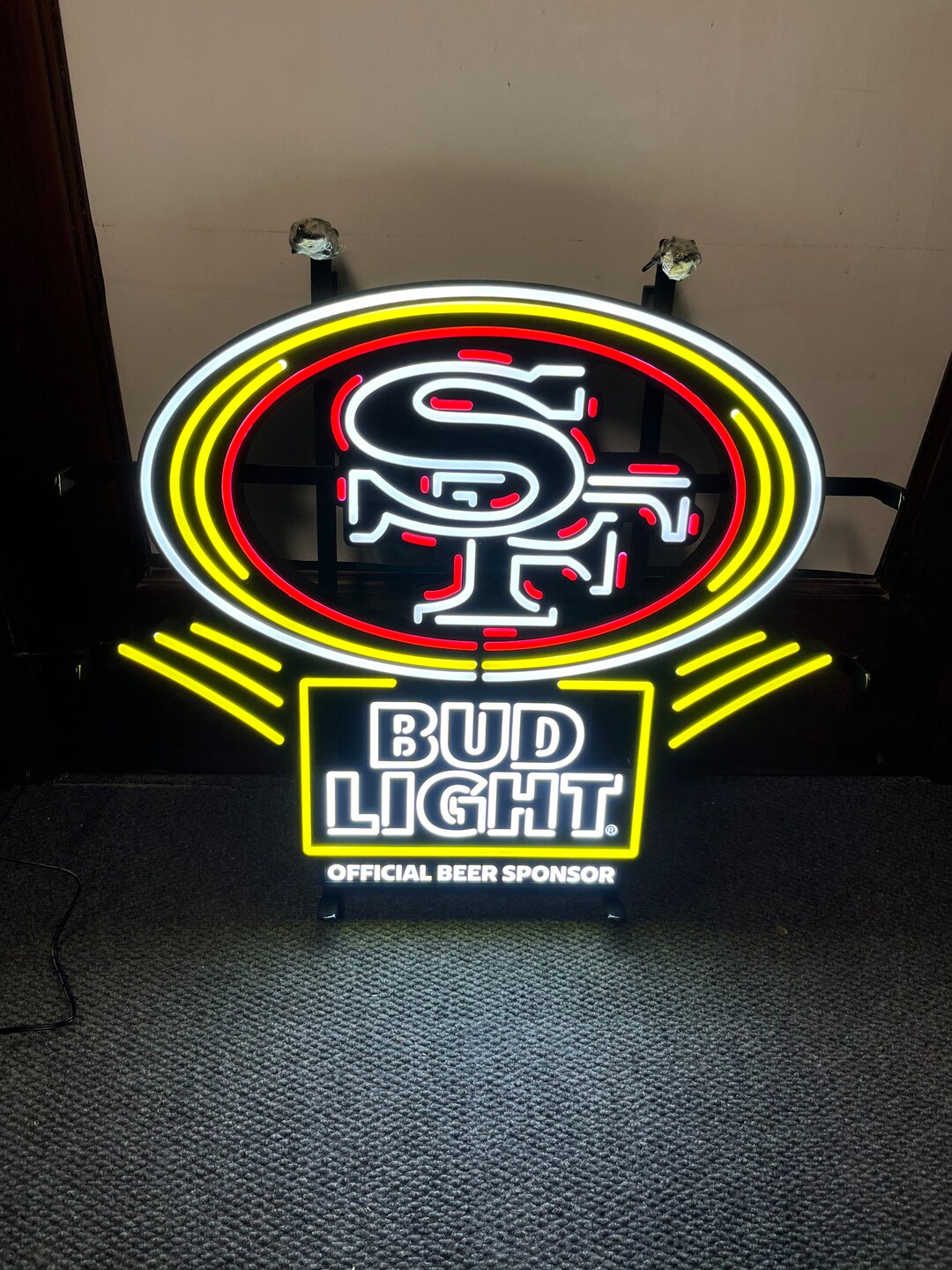 San Francisco 49ers Bud Light Neon Led Sign Bar Sign - Etsy