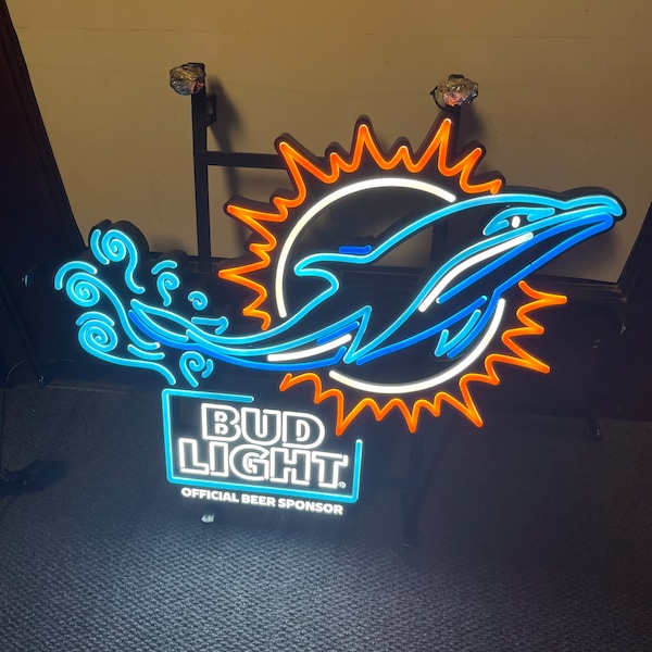 Miami Dolphins Bar Sign - Etsy