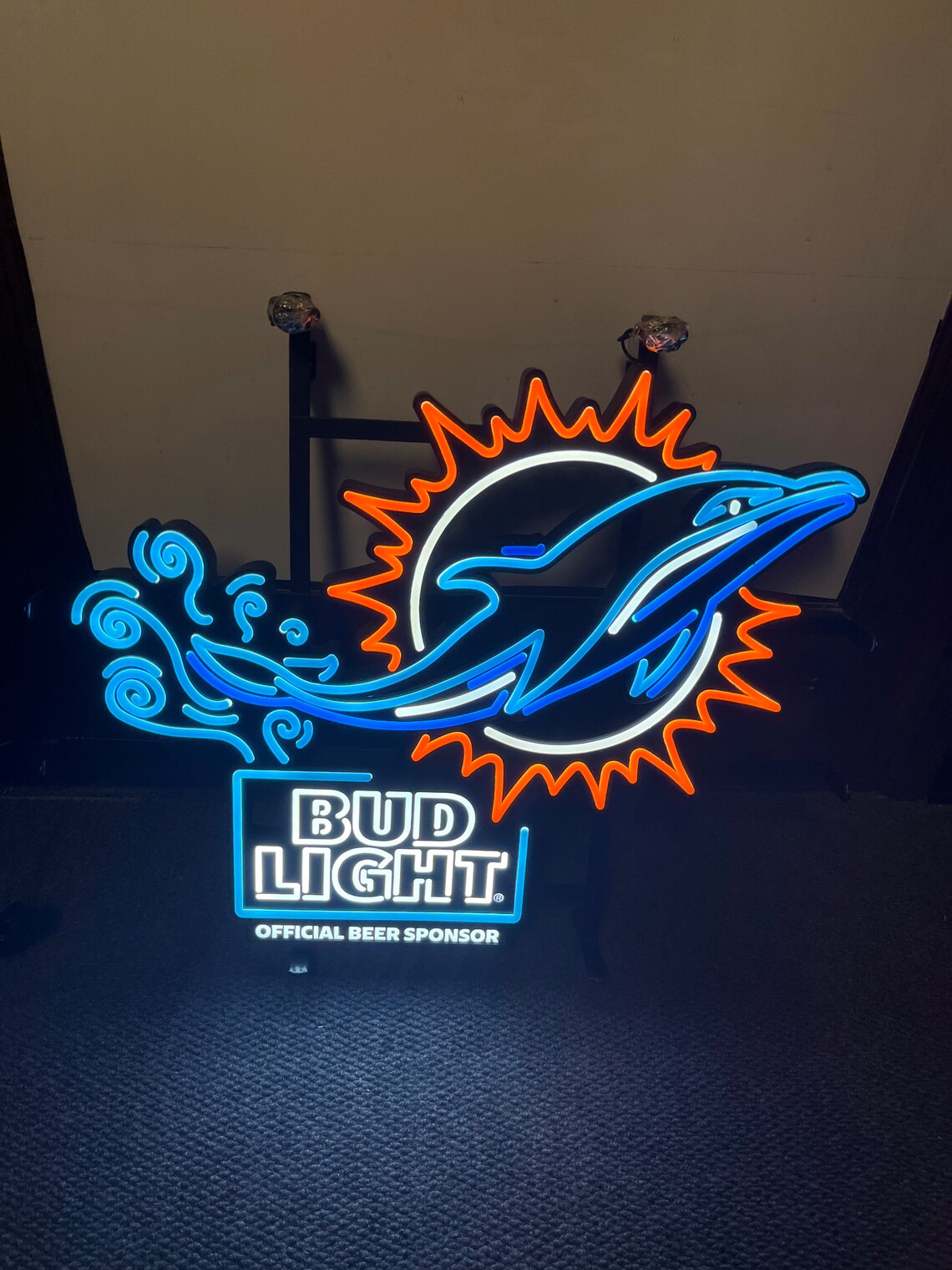 Bud Light Miami Dolphins De Pierre Sign Man Cabe Sign Bar Sign - Etsy
