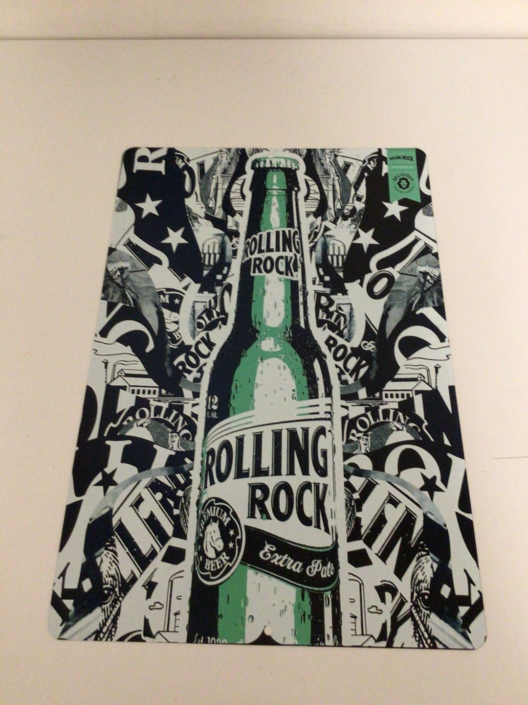 Rolling Rock Beer Glass Bottle Metal Tin Sign - Etsy