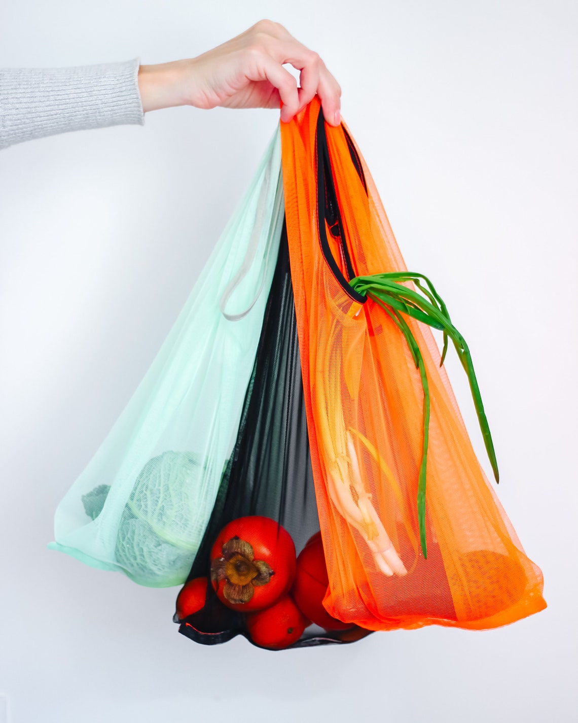 Reusable Grocery ECO Bag Black Washable Shopping Bag | Etsy