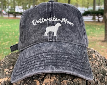 Rottweiler Embroidered Hat - Etsy
