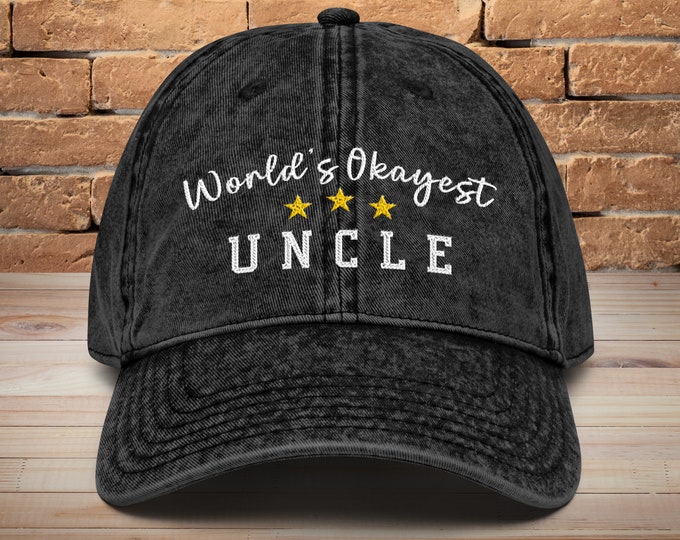 Stitchfy Best Uncle Ever Embroidered Washed Low Profile Cap - Etsy