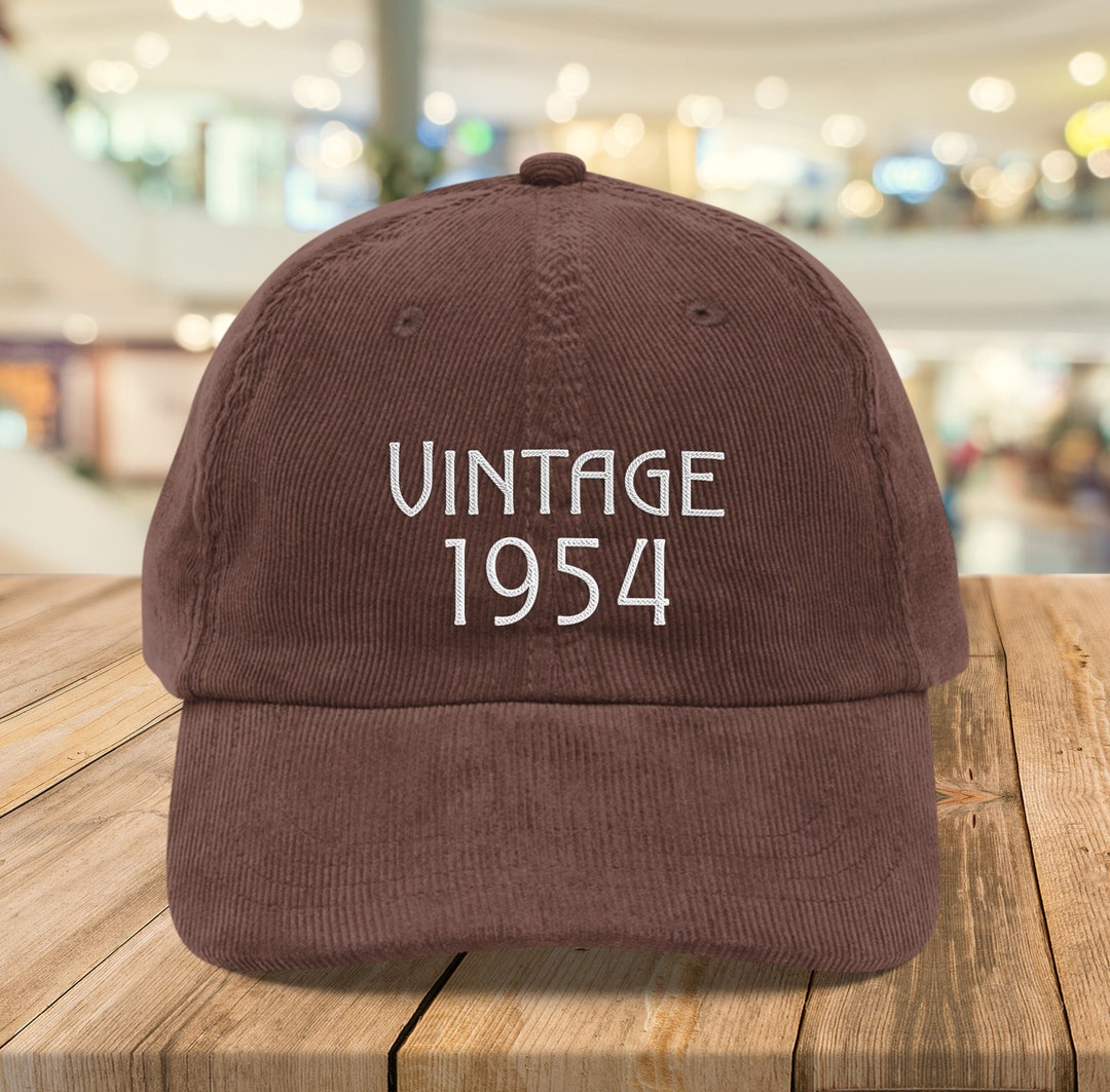 70th Birthday Vintage Style Embroidered Corduroy Hat Funny Vintage 70th ...