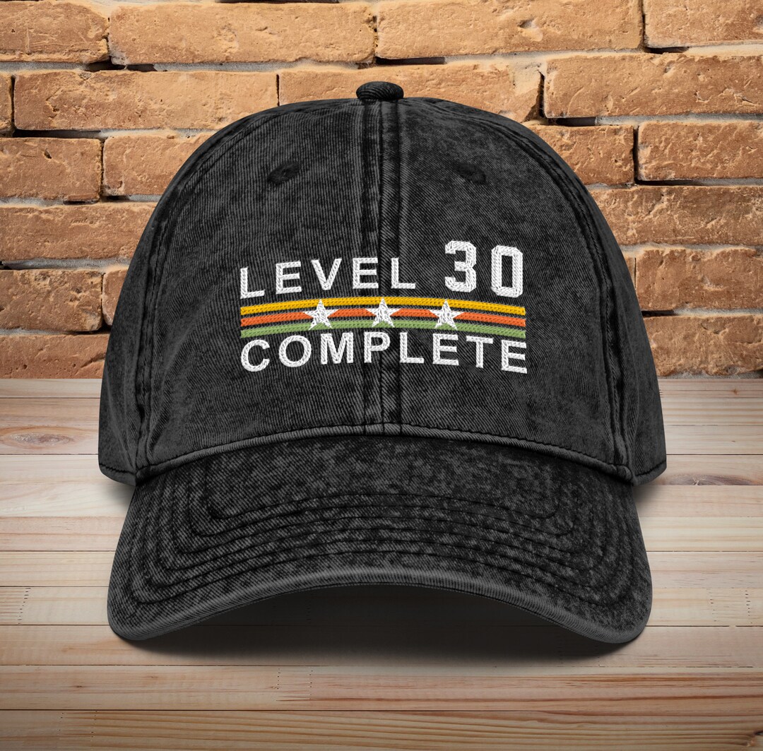 30th Anniversary Hat: Embroidered Retro Vintage Cap - Etsy