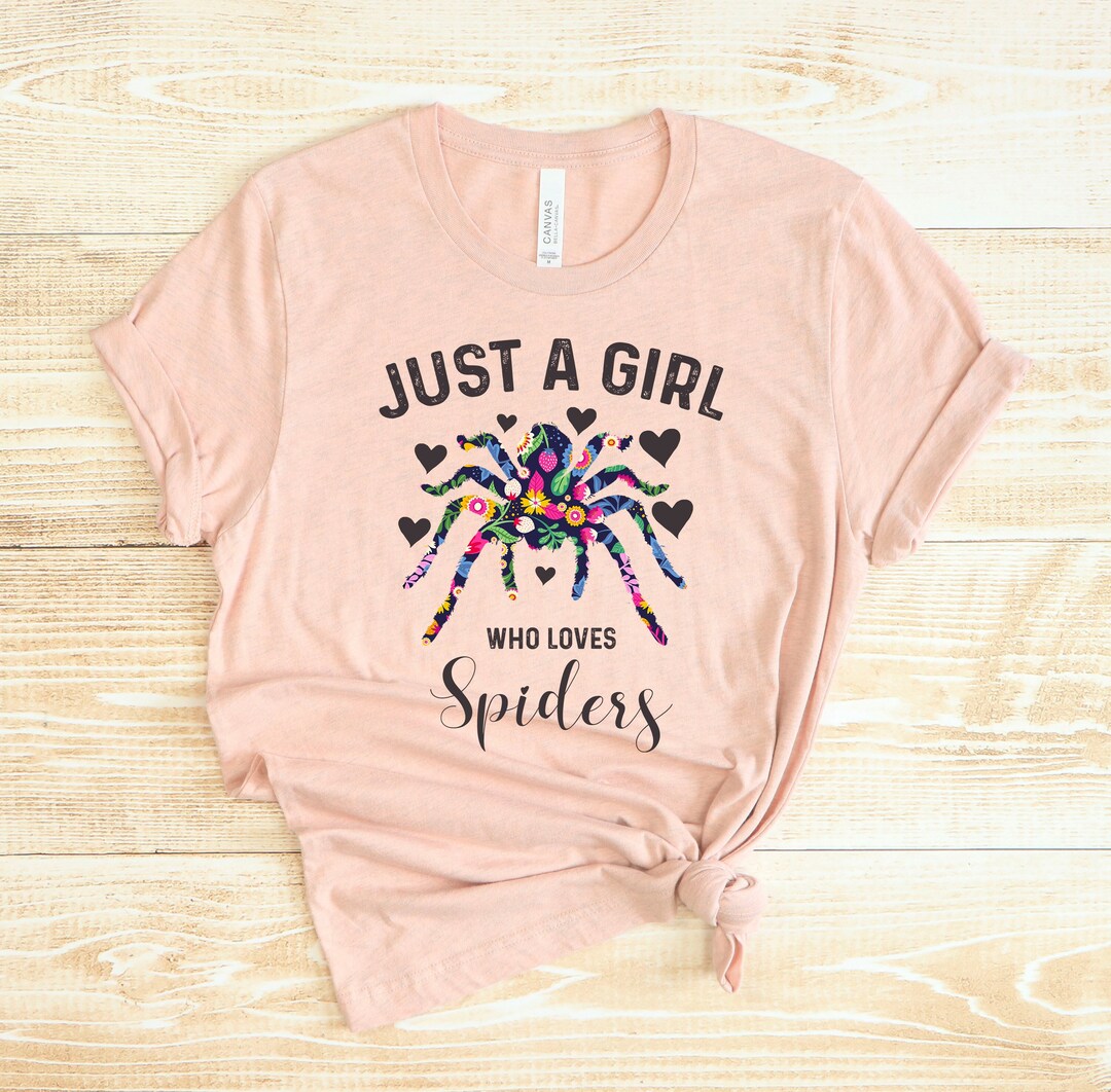 Floral Spider Lover T-shirt: Girl Who Loves Spiders Gift - Etsy