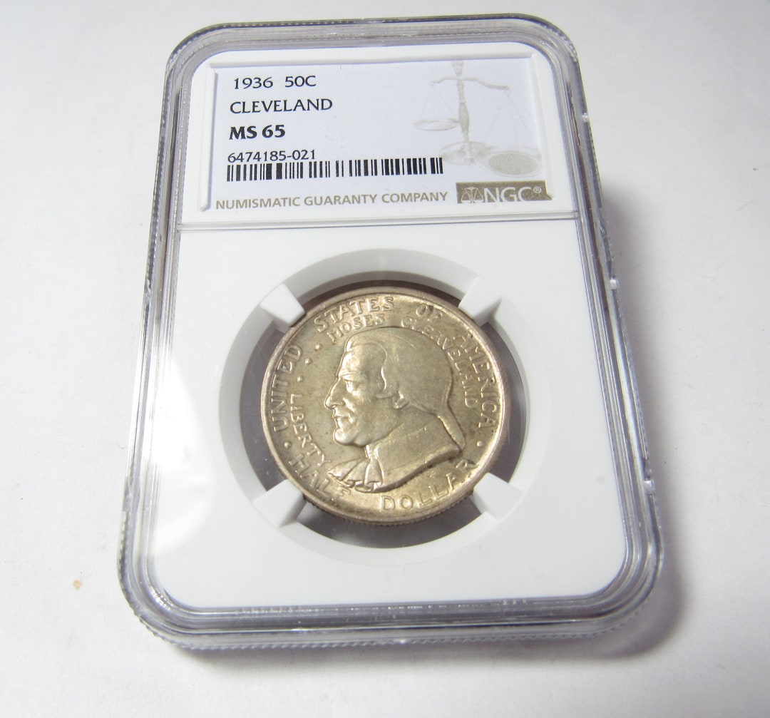 Commemorative 1936 Cleveland Half Silver Dollar Coin NGC MS 65 - Etsy