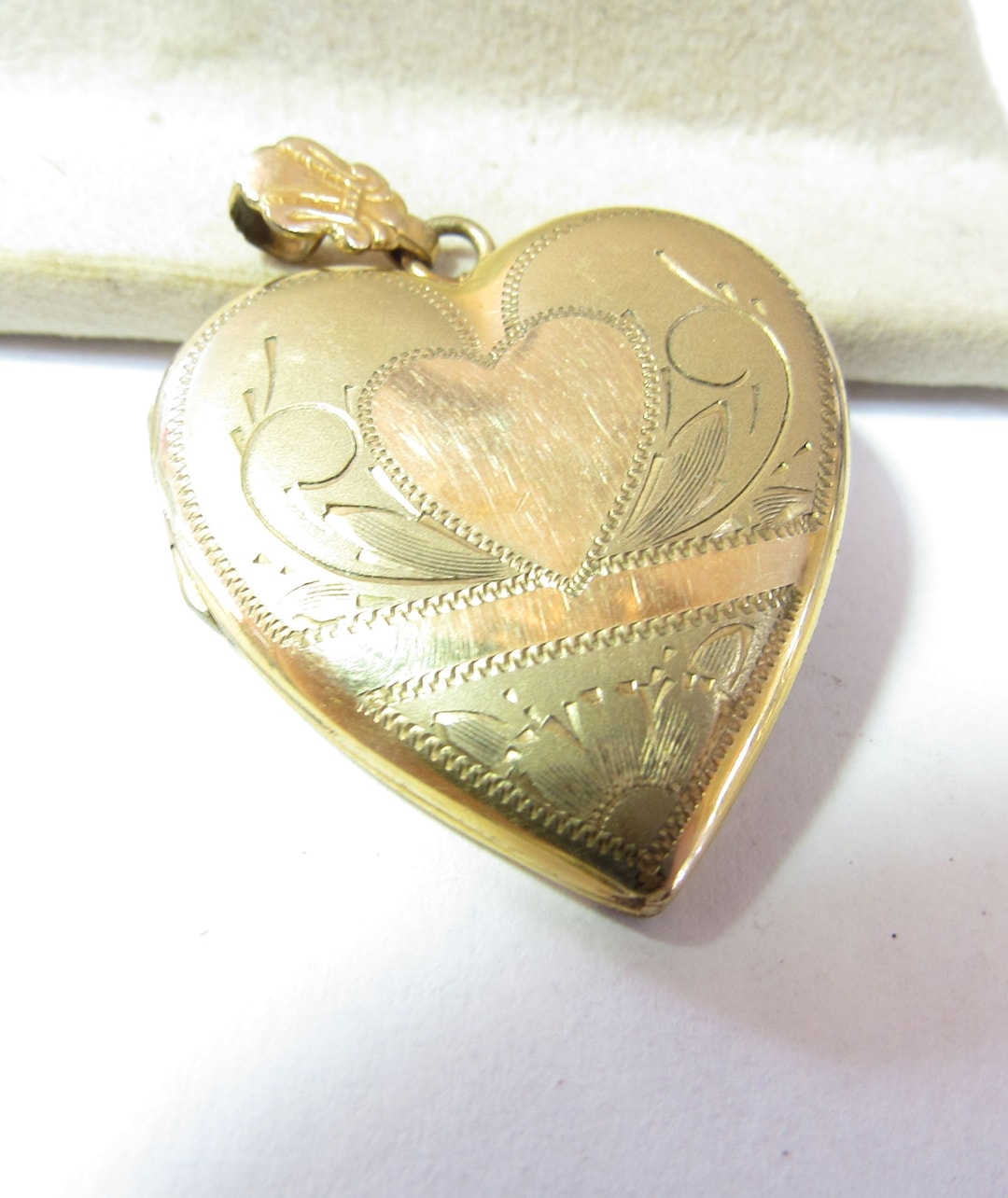 Vintage 1930s Gold Filled Heart Locket Pendant - Etsy