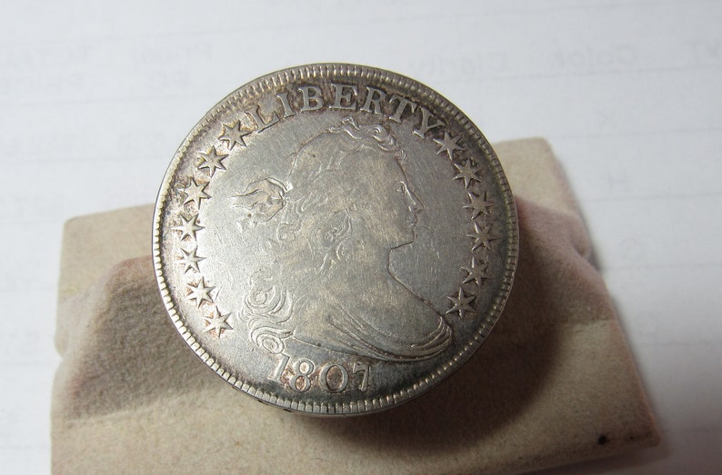 1807 COIN Silver United States Draped Bust Half Dollar VF - Etsy
