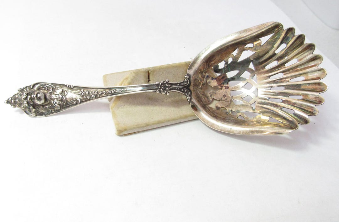 Victorian Sterling Bon Bon Spoon Made by Mechanics Silver Co - Etsy