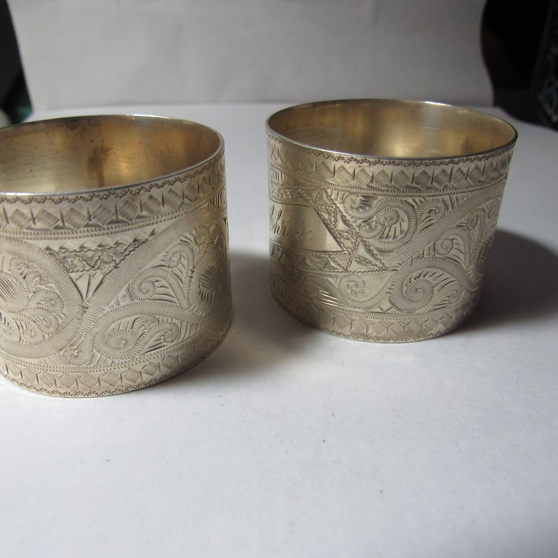 Antique Napkin Rings - Etsy