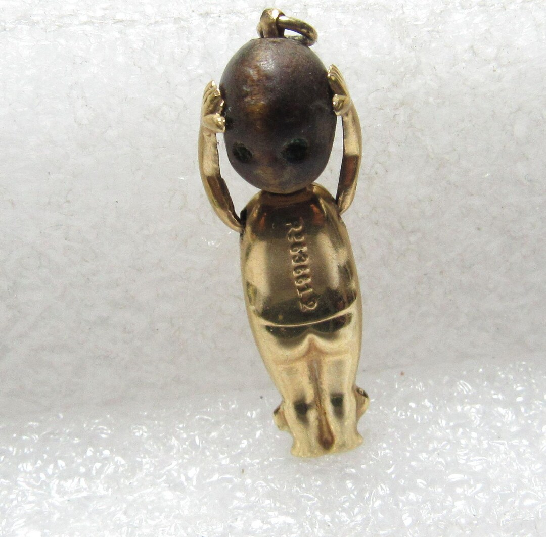 Antique FUMSUP WW1 14K Touch Wood Lucky Charm - Etsy