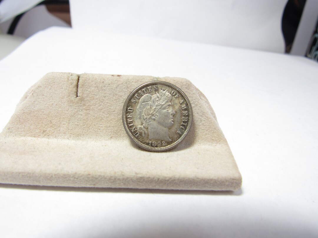 Barber Dime 10 Cents 1892 United States SILVER COIN MS 60+ - Etsy