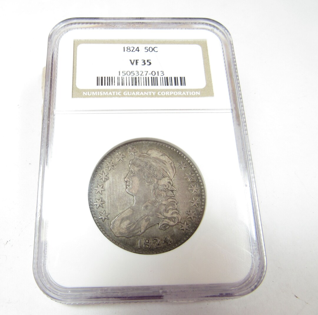 NGC 1824 Bust Half Dollar Silver United States Coin VF35 - Etsy