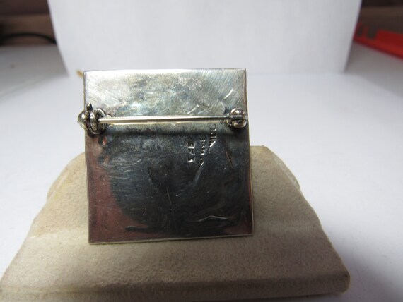 Vintage BFF Sterling Silver Pin Two Girls Holding Hea… - Gem