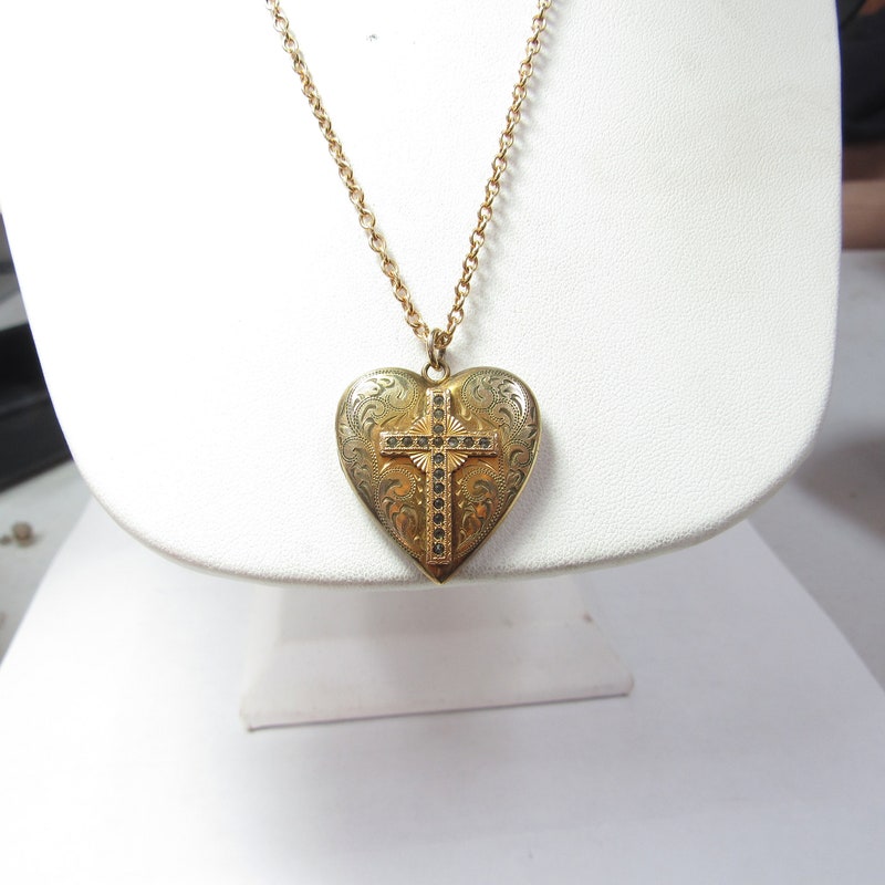 Cross Locket - Etsy