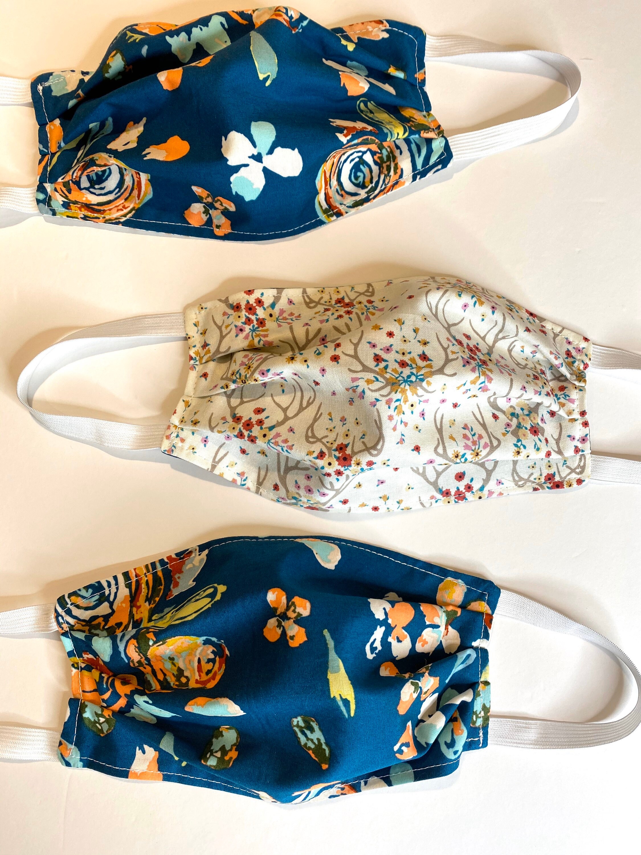 Quick Shipping USA ONE Face Mask Pretty Cute Trendy Navy | Etsy