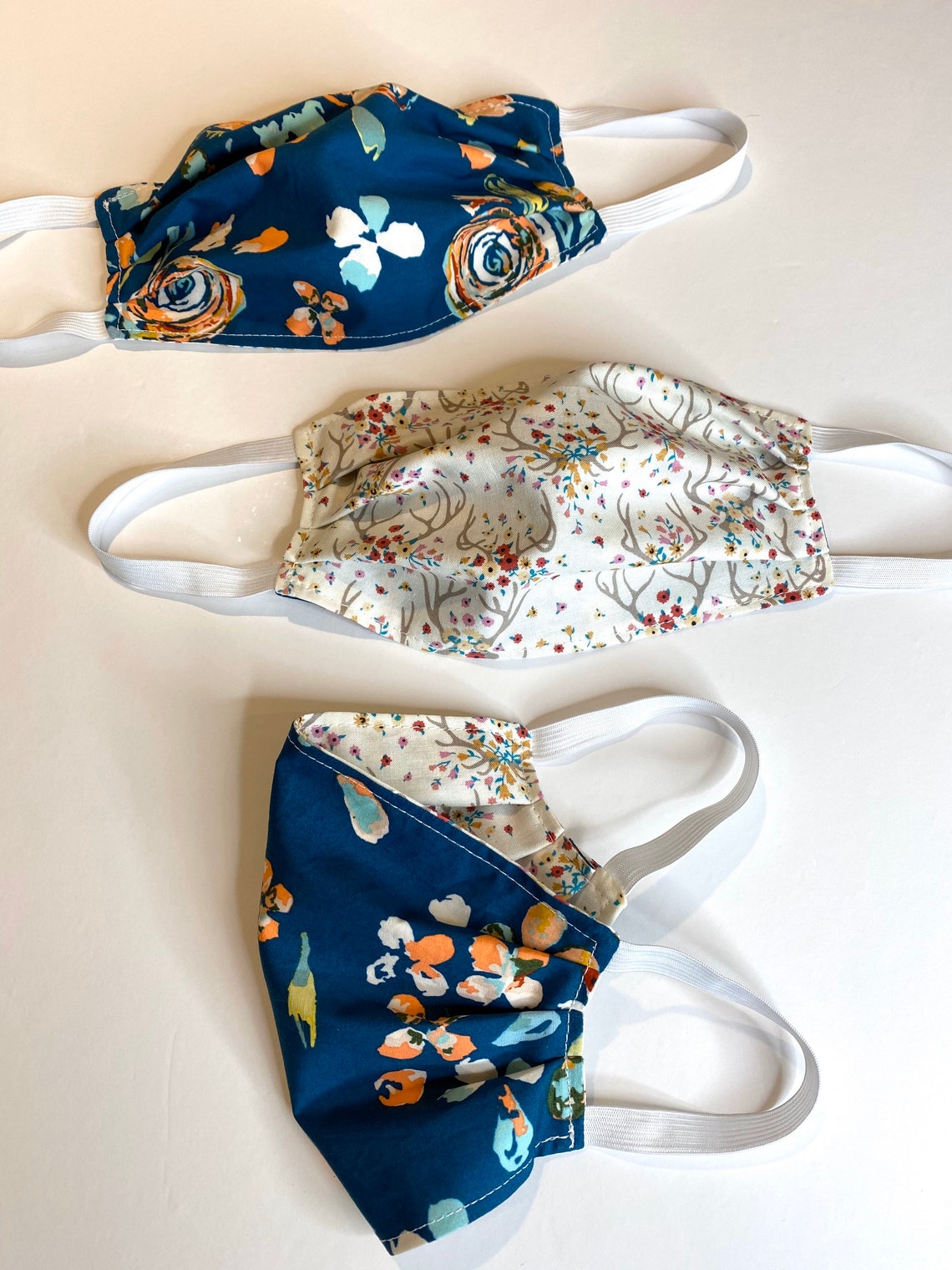 Quick Shipping USA ONE Face Mask Pretty Cute Trendy Navy | Etsy