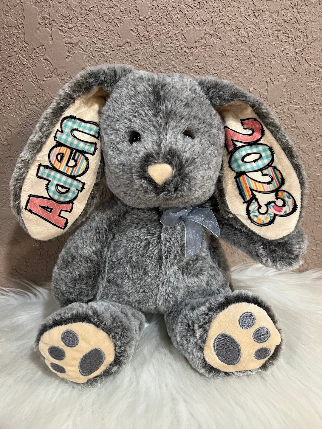 Personalized Easter Bunnies Easter Plush Bunnies - Etsy
