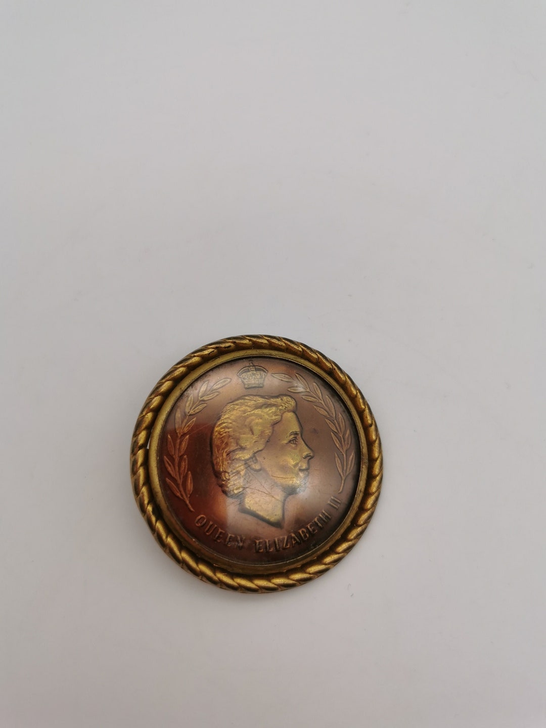 Vintage Coin Brooch - Etsy