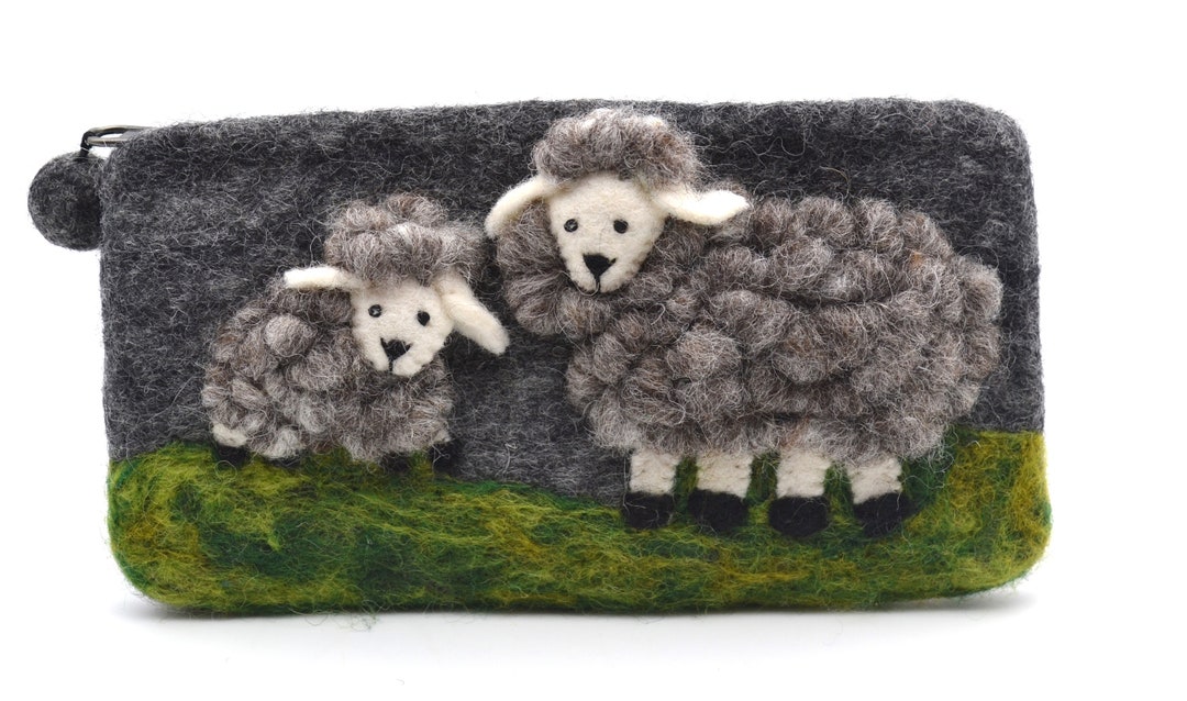 Pure Wool Handmade Needle Felted Sheep Purse/small Bag - Etsy