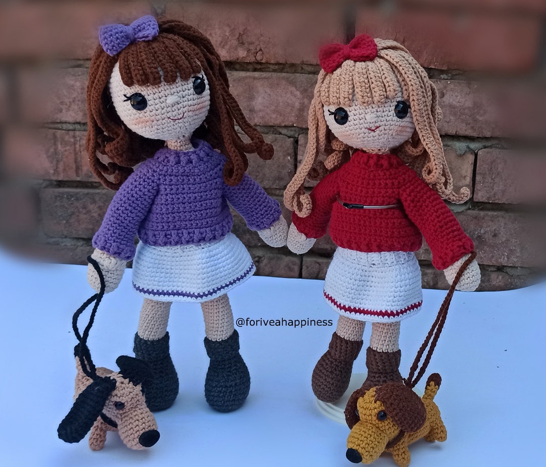 LOVELY Friends Crochet Doll Pattern Amigurumi Crochet Doll Pattern ...