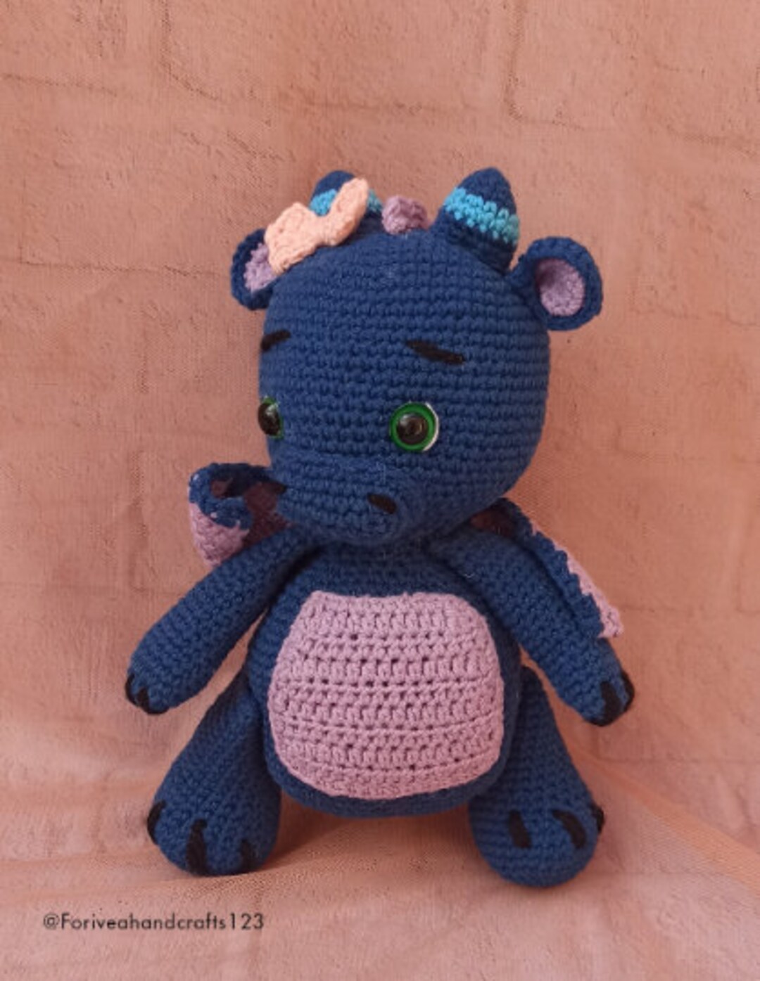 Pattern Dragon Flare Amigurumi Toy Pattern PDF English US Terms - Etsy