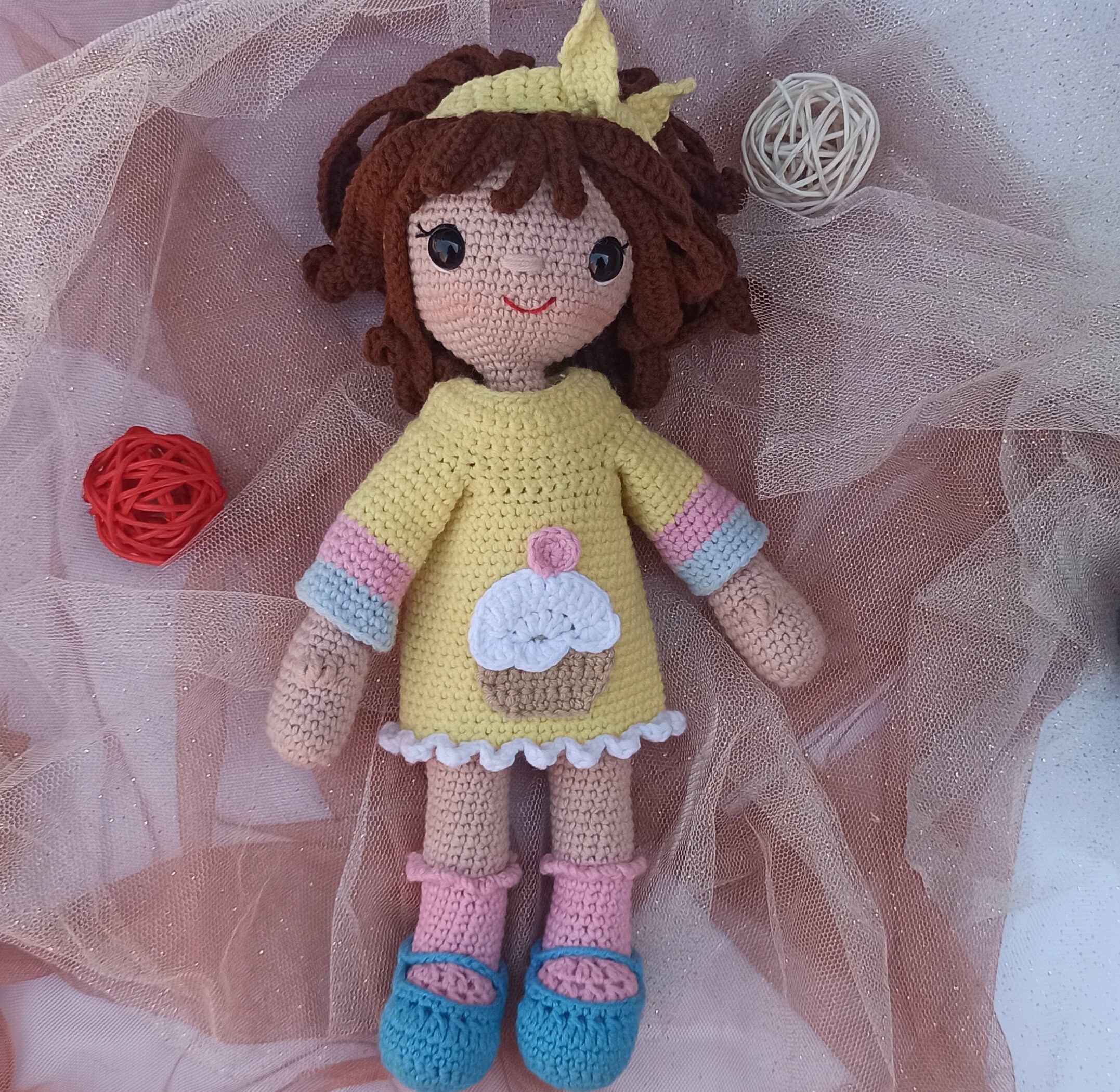 Crochet Doll Pattern, Cupcake Amigurumi Doll Pattern, Amigurumi Doll ...