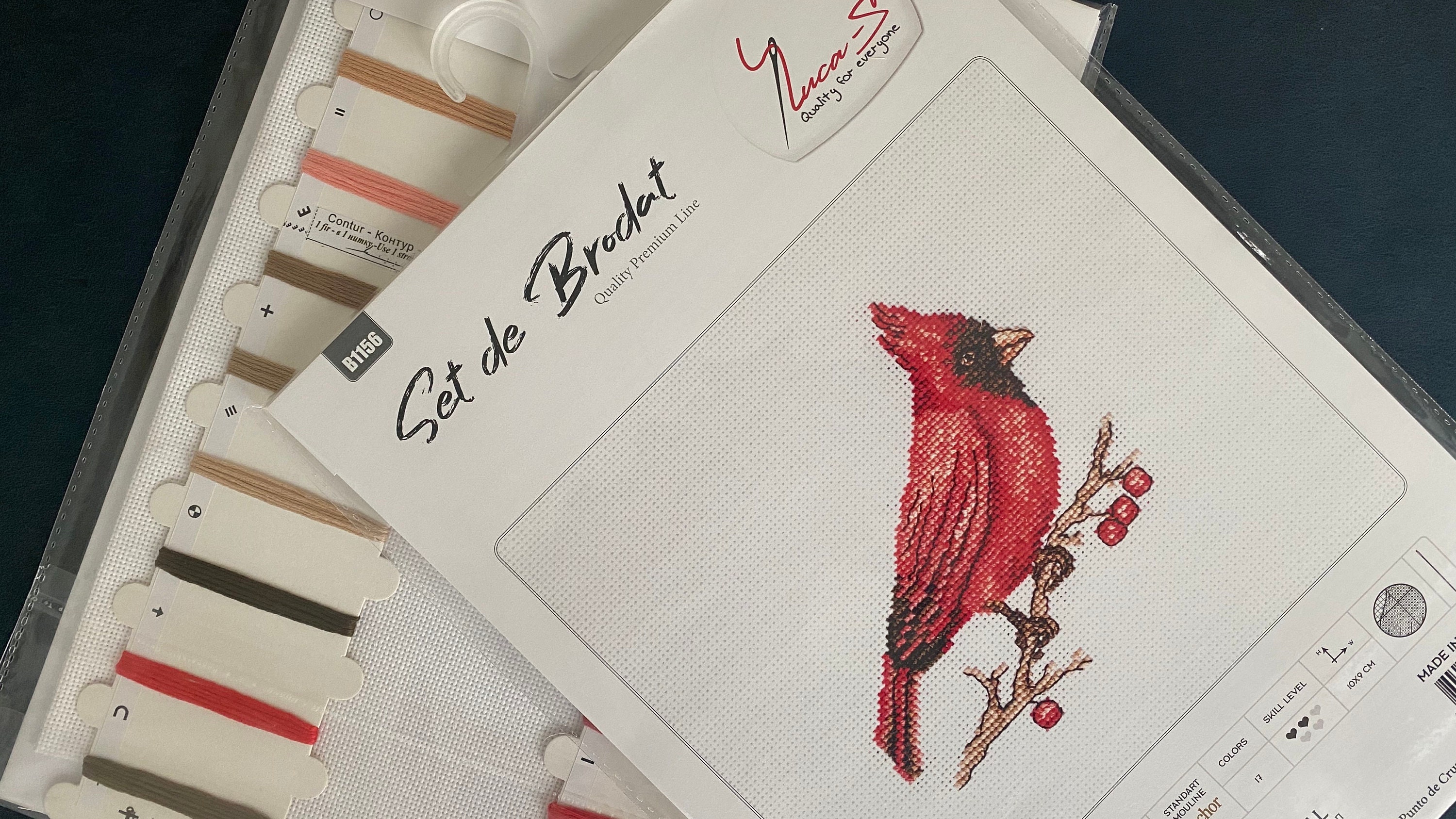 Luca-s / B1156 Cardinal 10x9cm / Cross Stitch Kit - Etsy