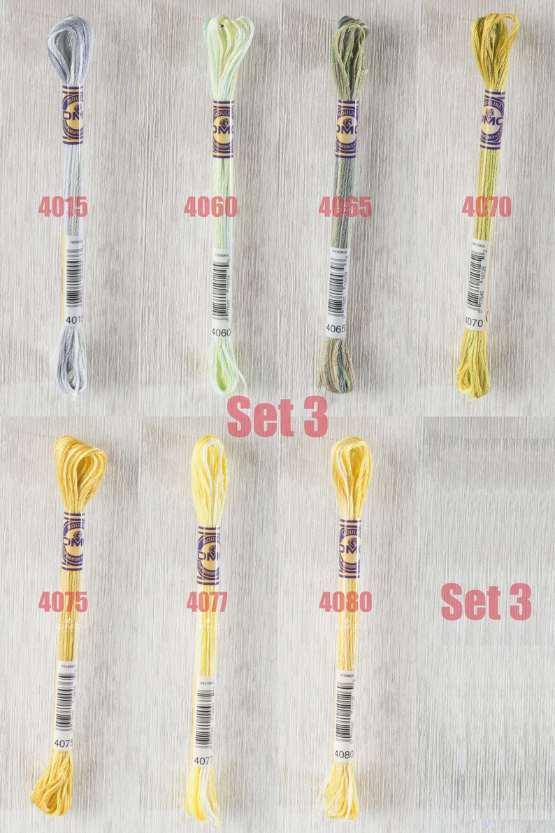 DMC 417F Color Variations Thread / 6 or 7 Skeins of DMC Color Variations per Set, 26 Colors ...