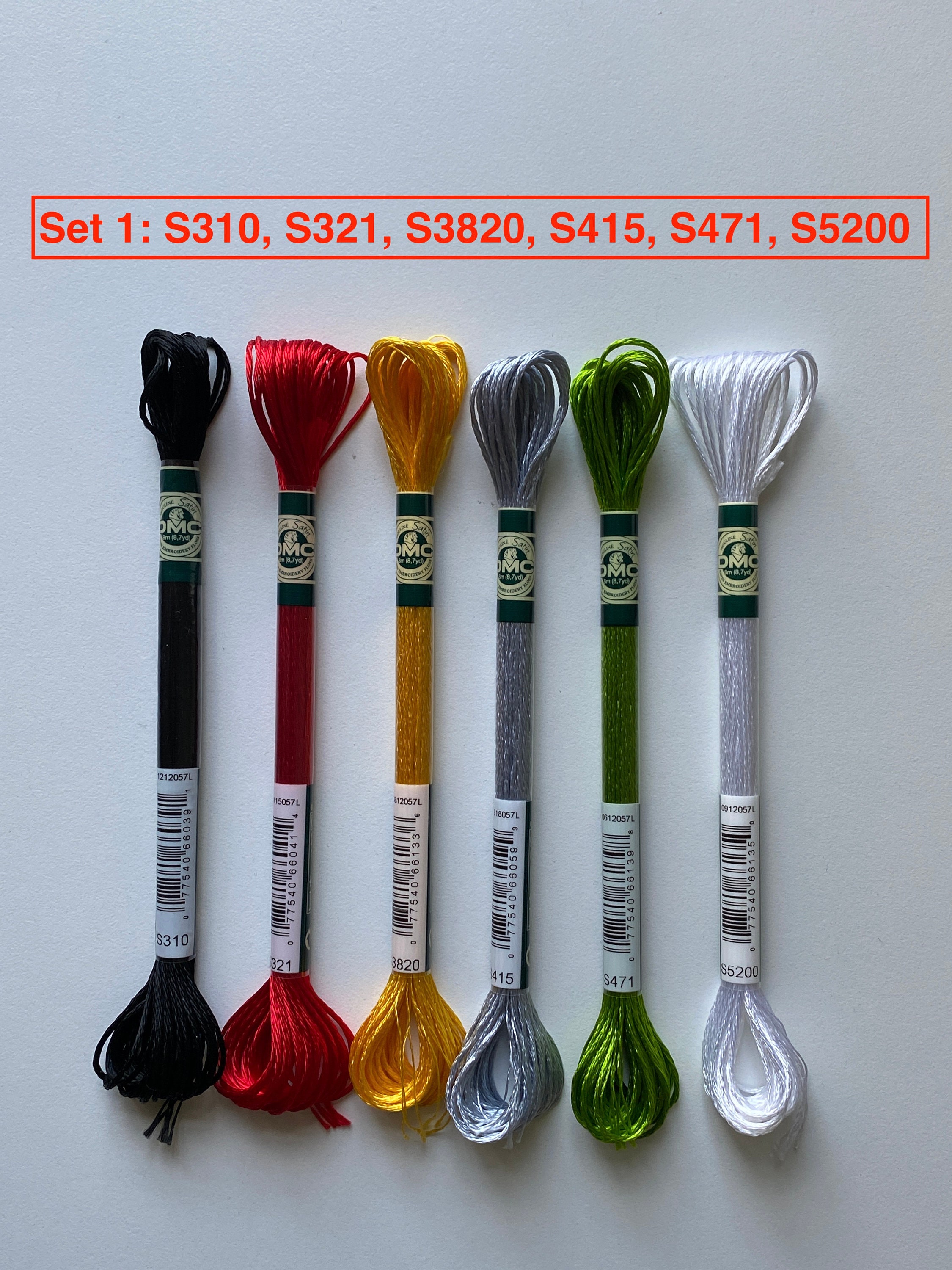 DMC 1008F Satin Thread / 6 or 8 Skeins of DMC Satin in a Set | Etsy