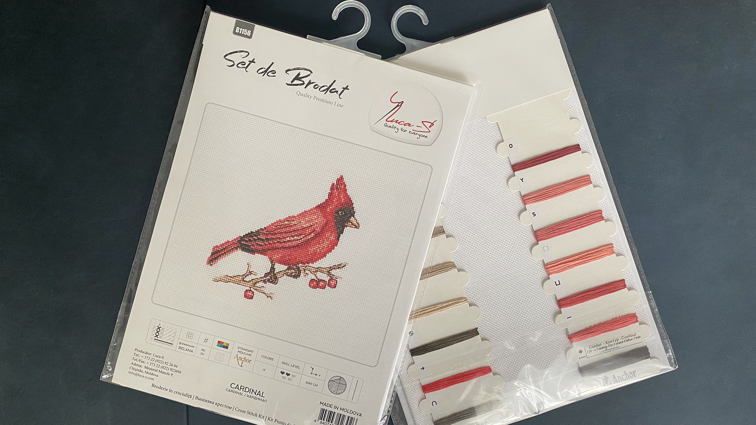 Luca-s / B1156 Cardinal 10x9cm / Cross Stitch Kit - Etsy