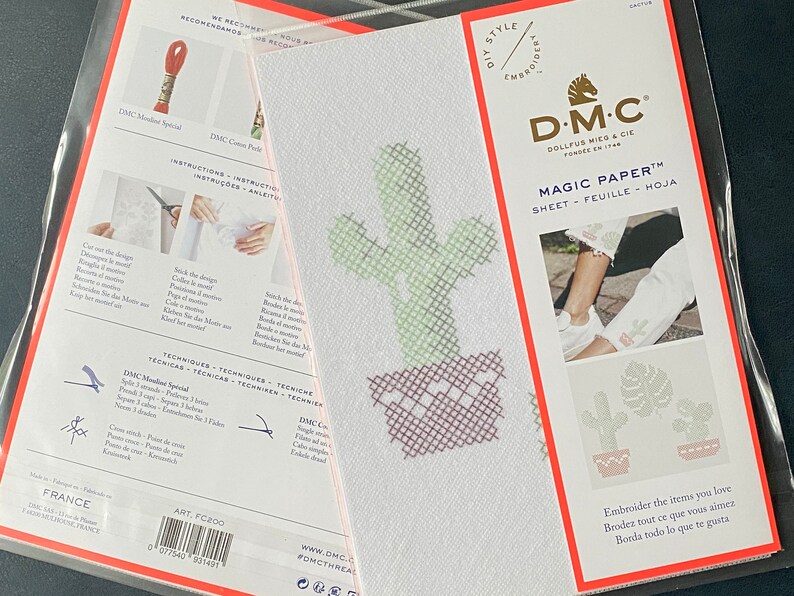 DMC / MAGIC PAPER Cactus Collection Cross Stitch FC200 - Etsy