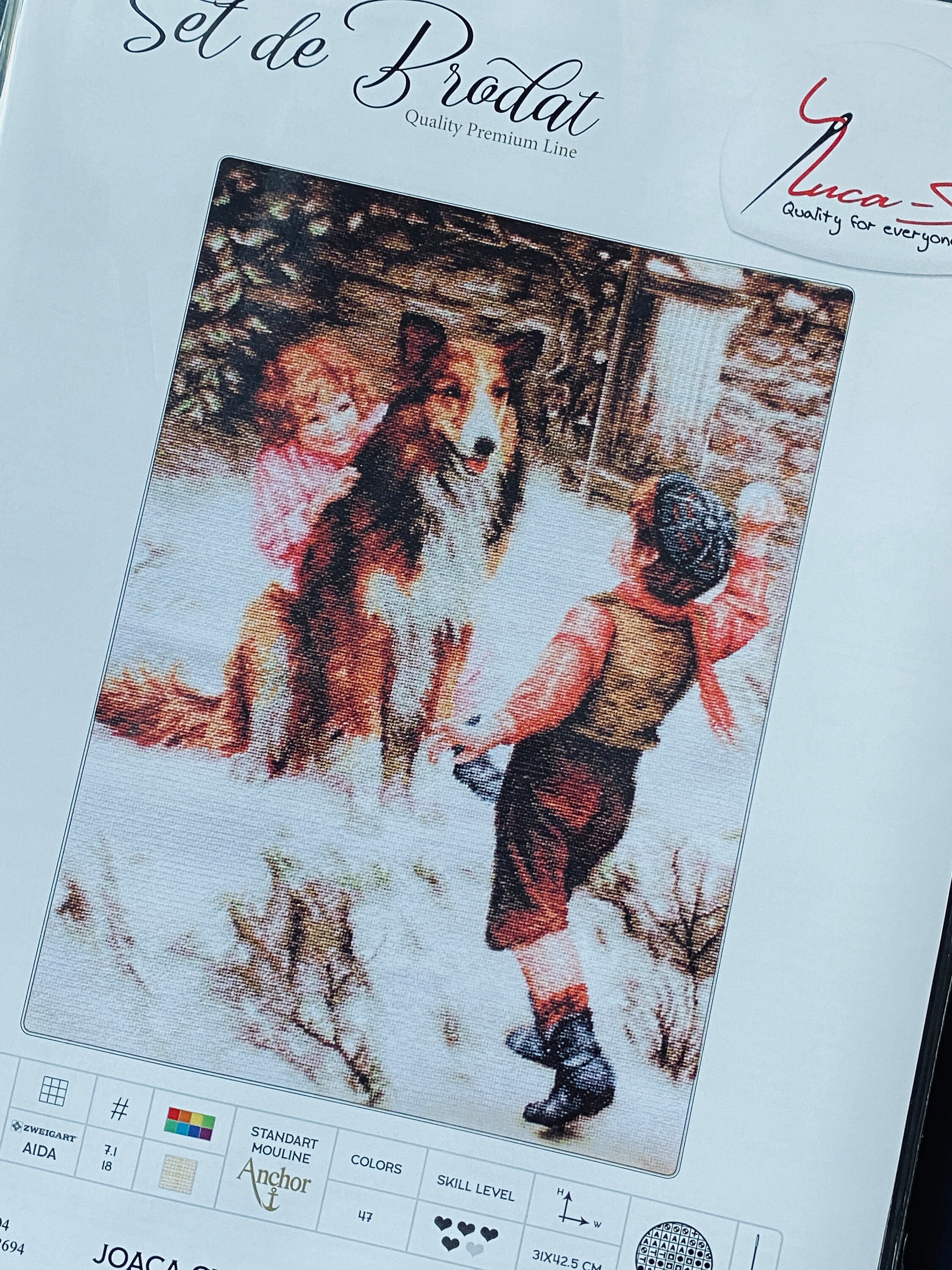 Luca-s / B540 Snowball Fight / Cross Stitch Kit - Etsy